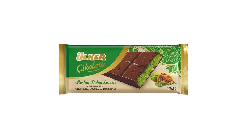 Ulker Famous Dubai Flavor Dubai Chocolate 93 gr – Global Mart Pk